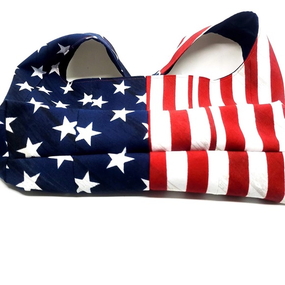 KirsaK | Bags | American Flag Tote Bag Patriotic Shoulder Bag American ...